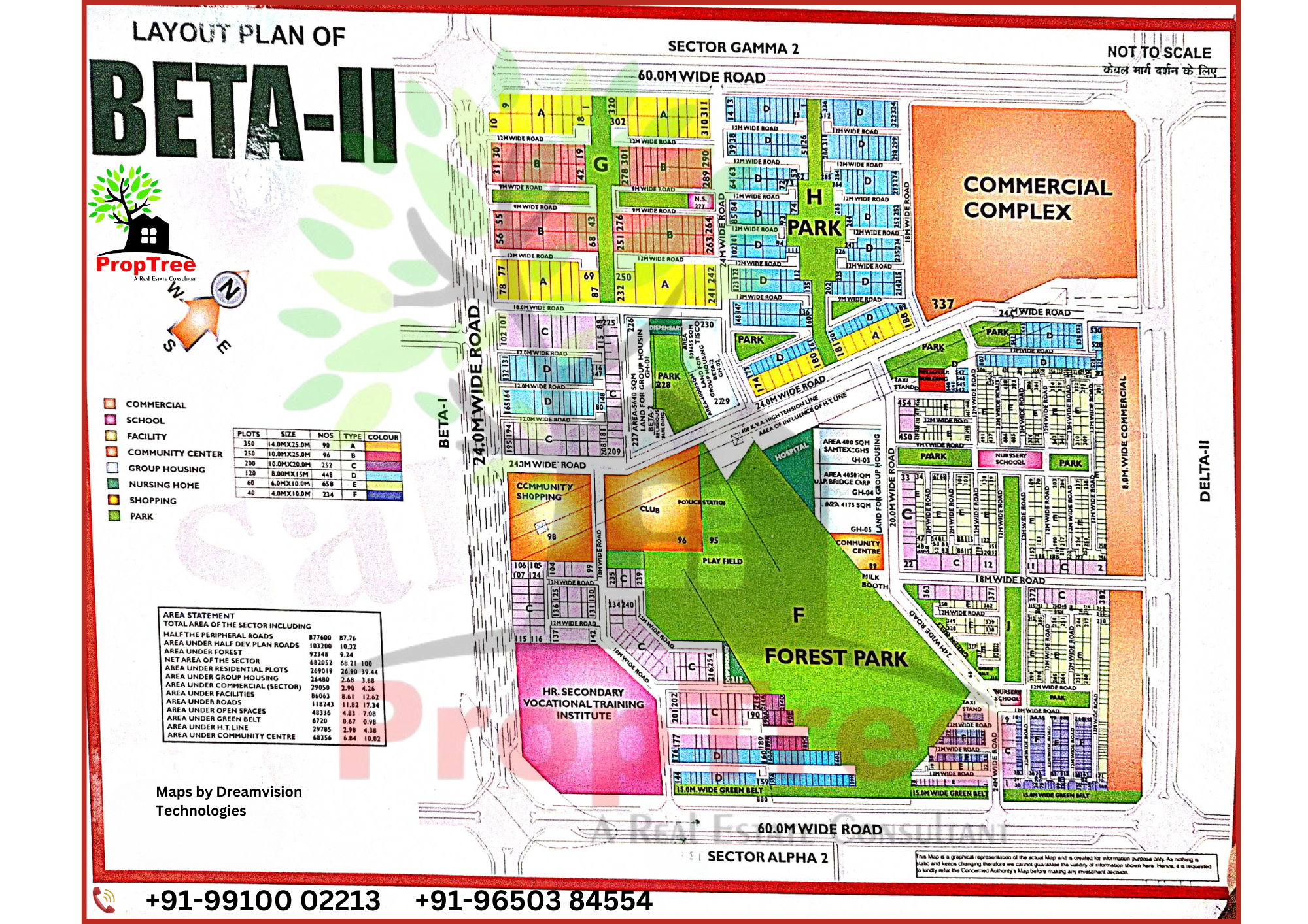 Layout Plan Of Beta-II - Proptree