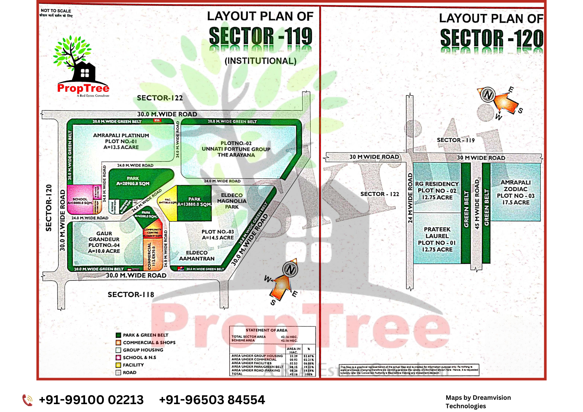 Layout Plan Of Sector-120,119 - Proptree