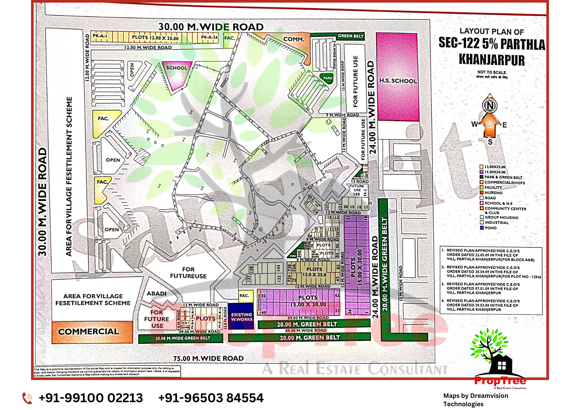 Layout Plan Of Sector-122 5% Parthla Khanjarpur - Proptree
