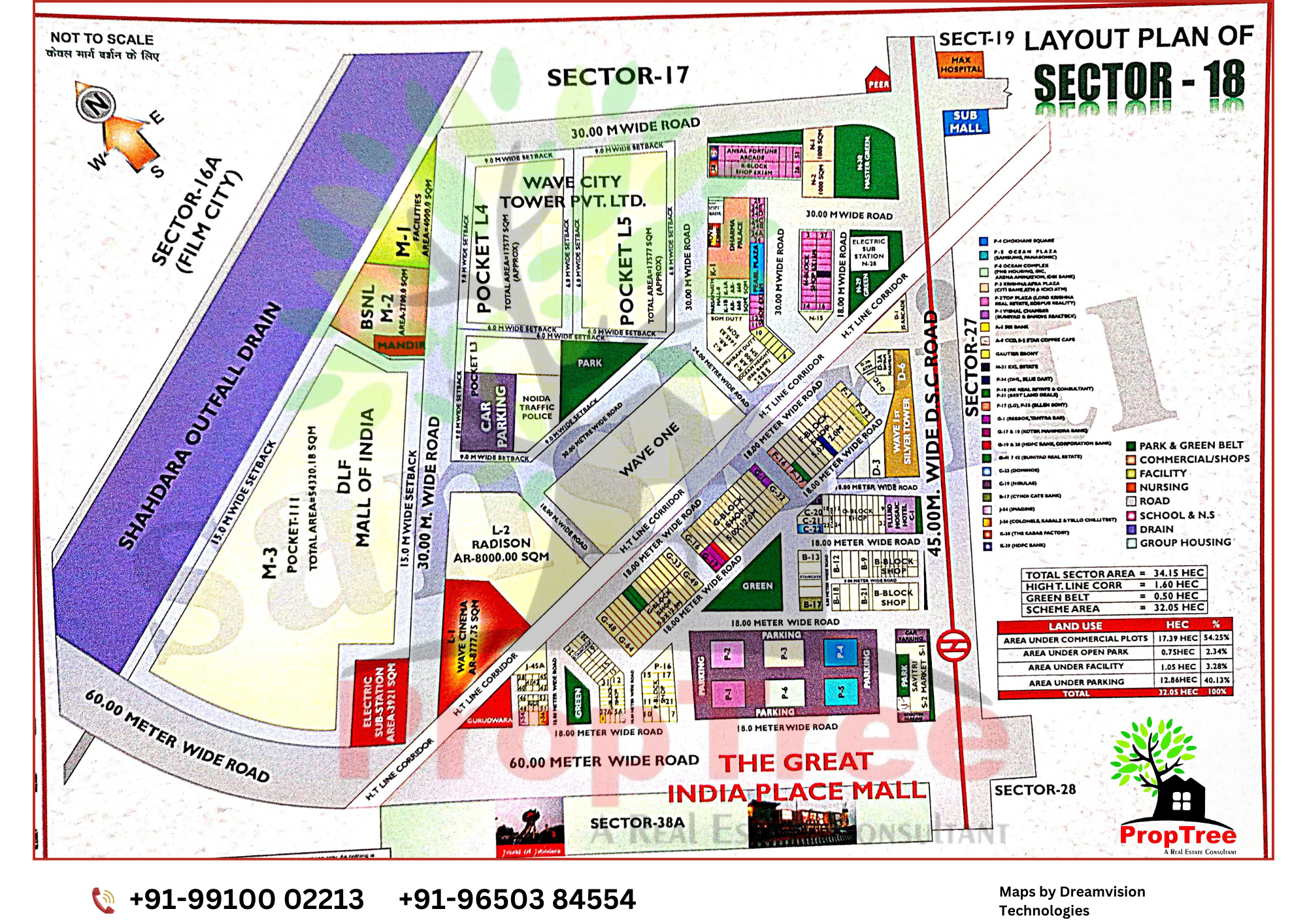 Layout Plan Of Sector-18 - Proptree