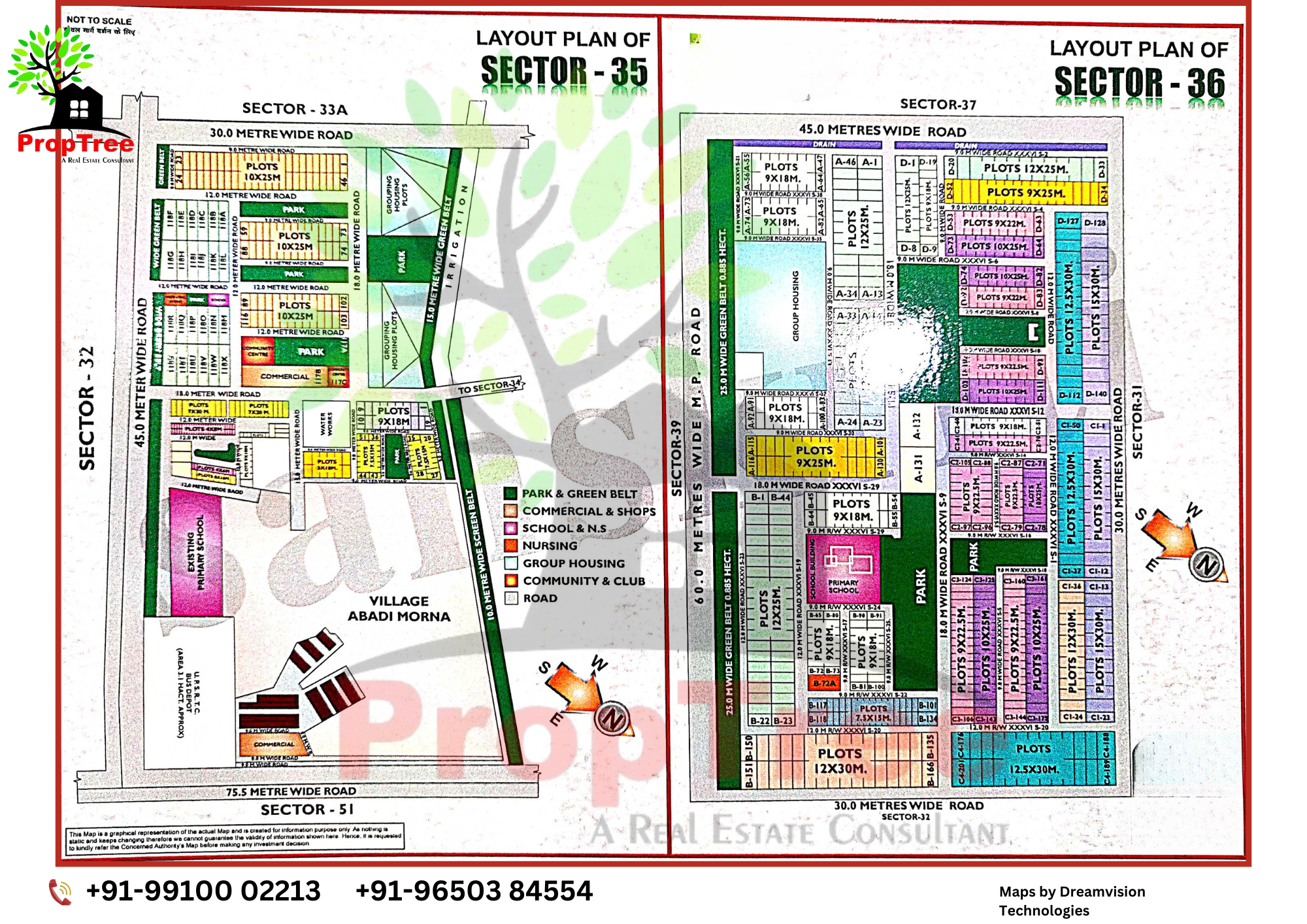 Layout Plan Of Sector-35,36 - Proptree