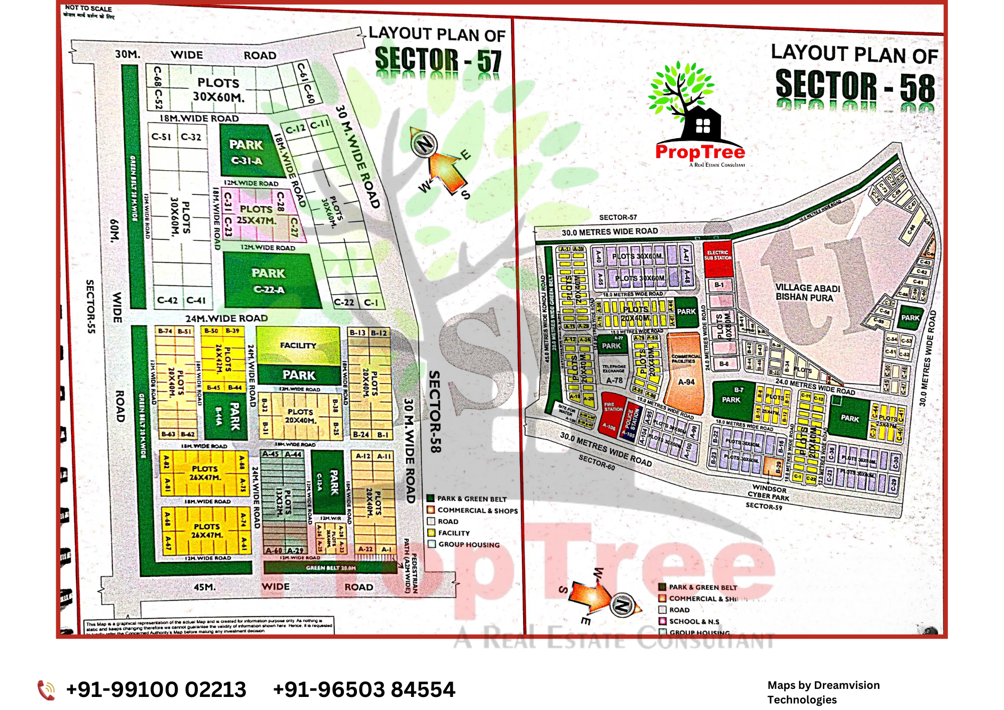 Layout Plan Of Sector-58 - Proptree