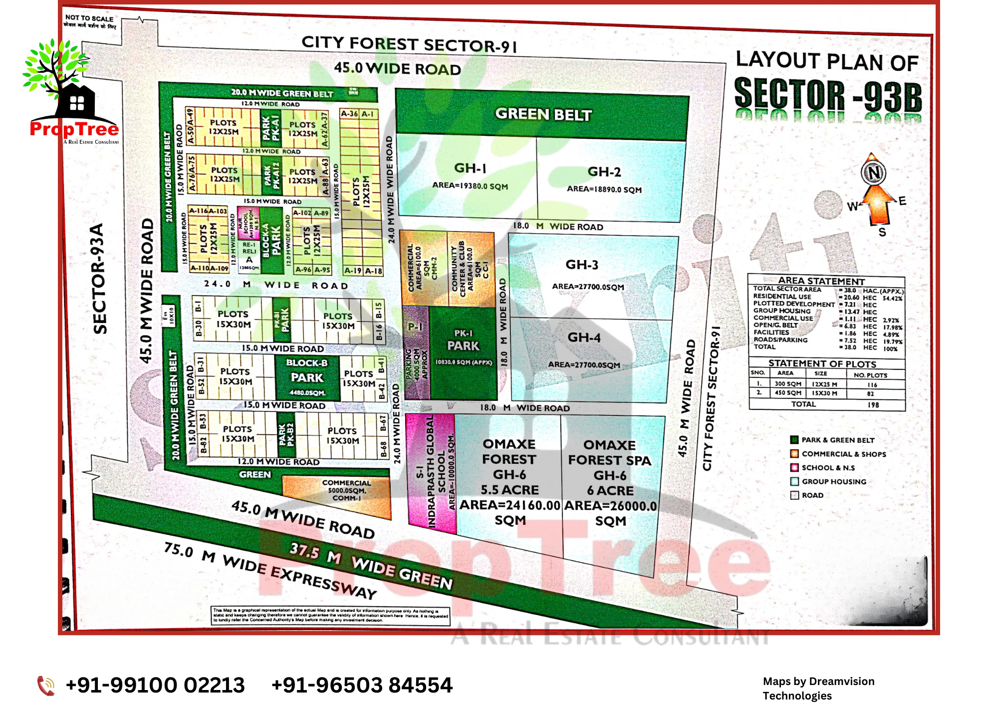 Layout Plan Of Sector-93B - Proptree