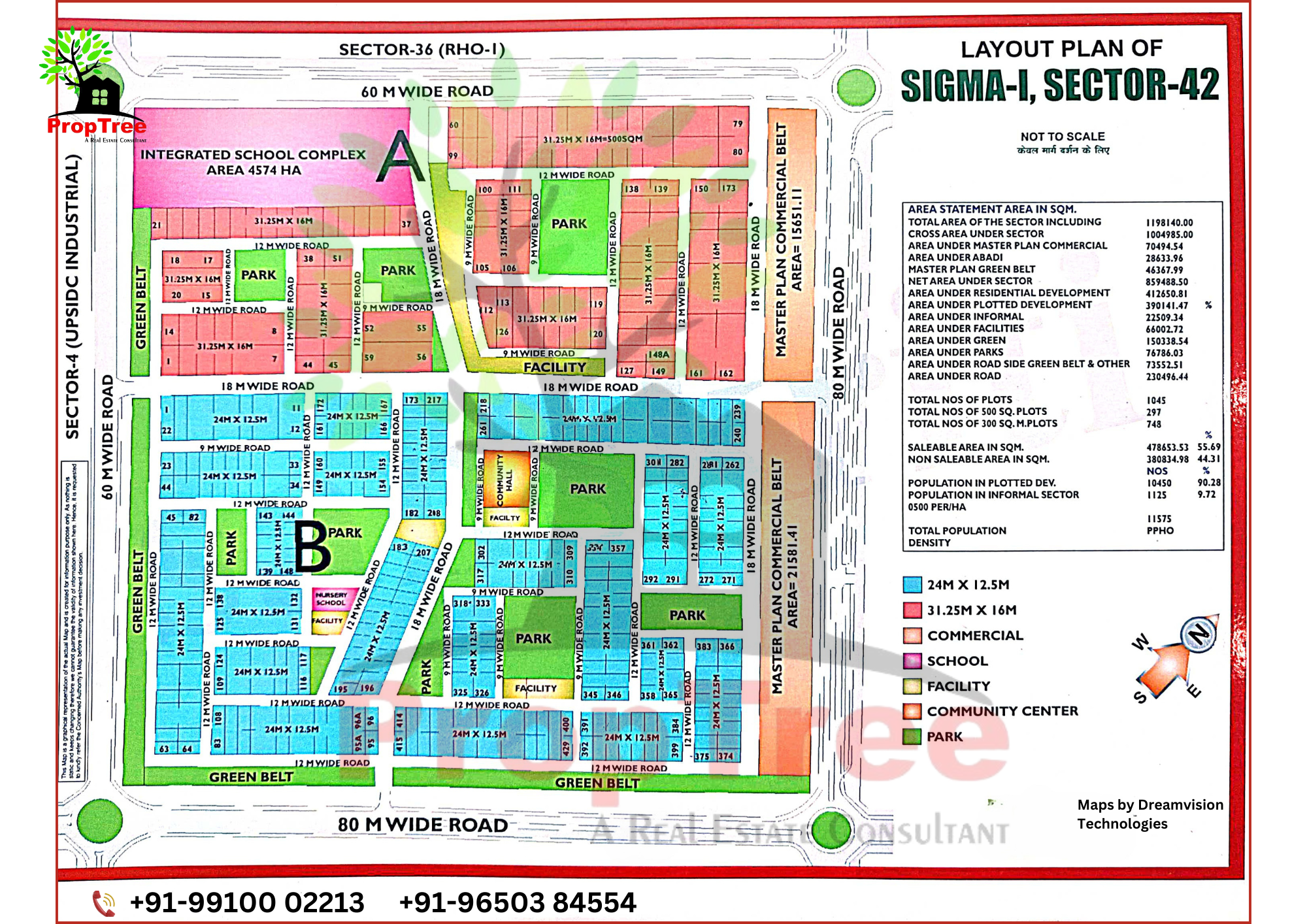 Layout Plan Of Sigma-1, Sector-42 - Proptree